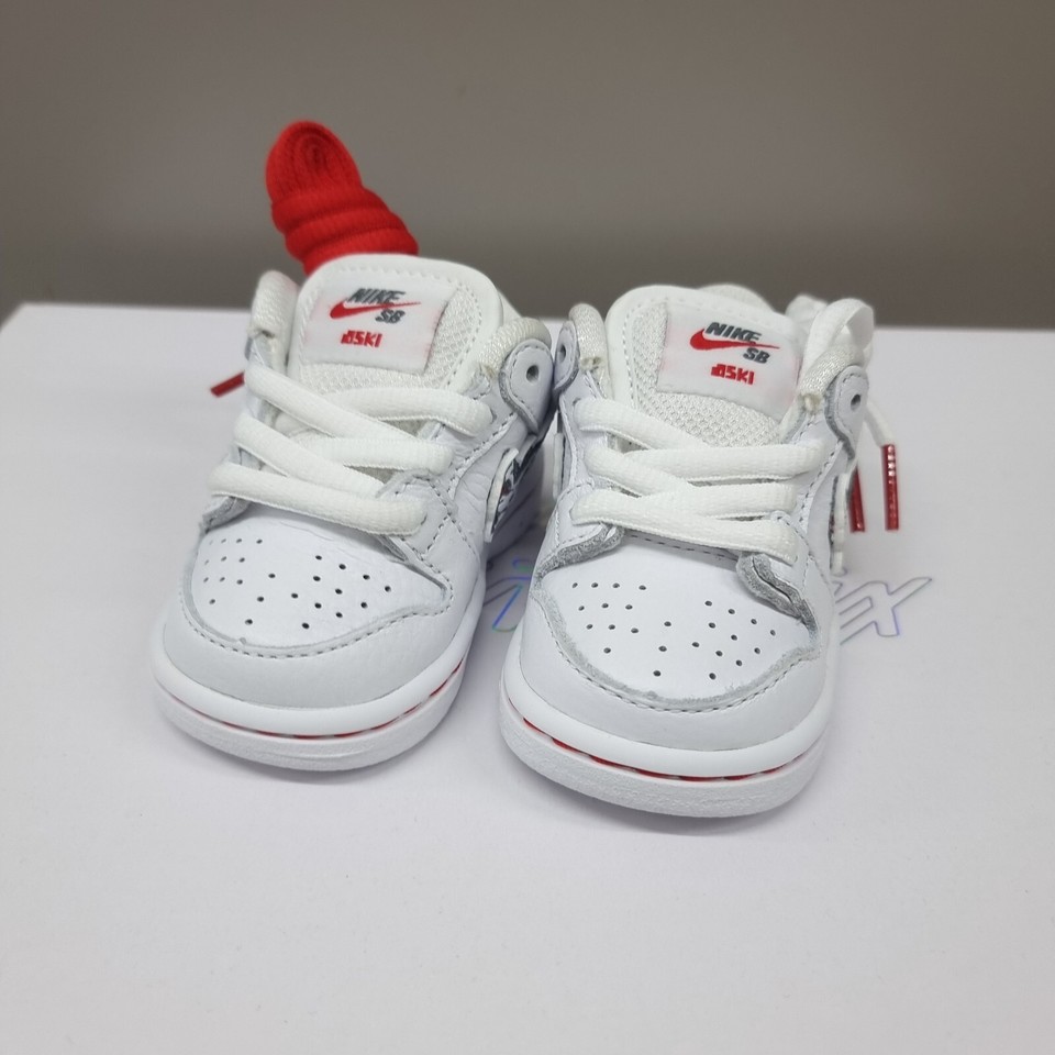 NIKE SB DUNK LOW PRO x OSKI "SHARK" (TD) (DJ3759 105) TODDLER VARIOUS ...