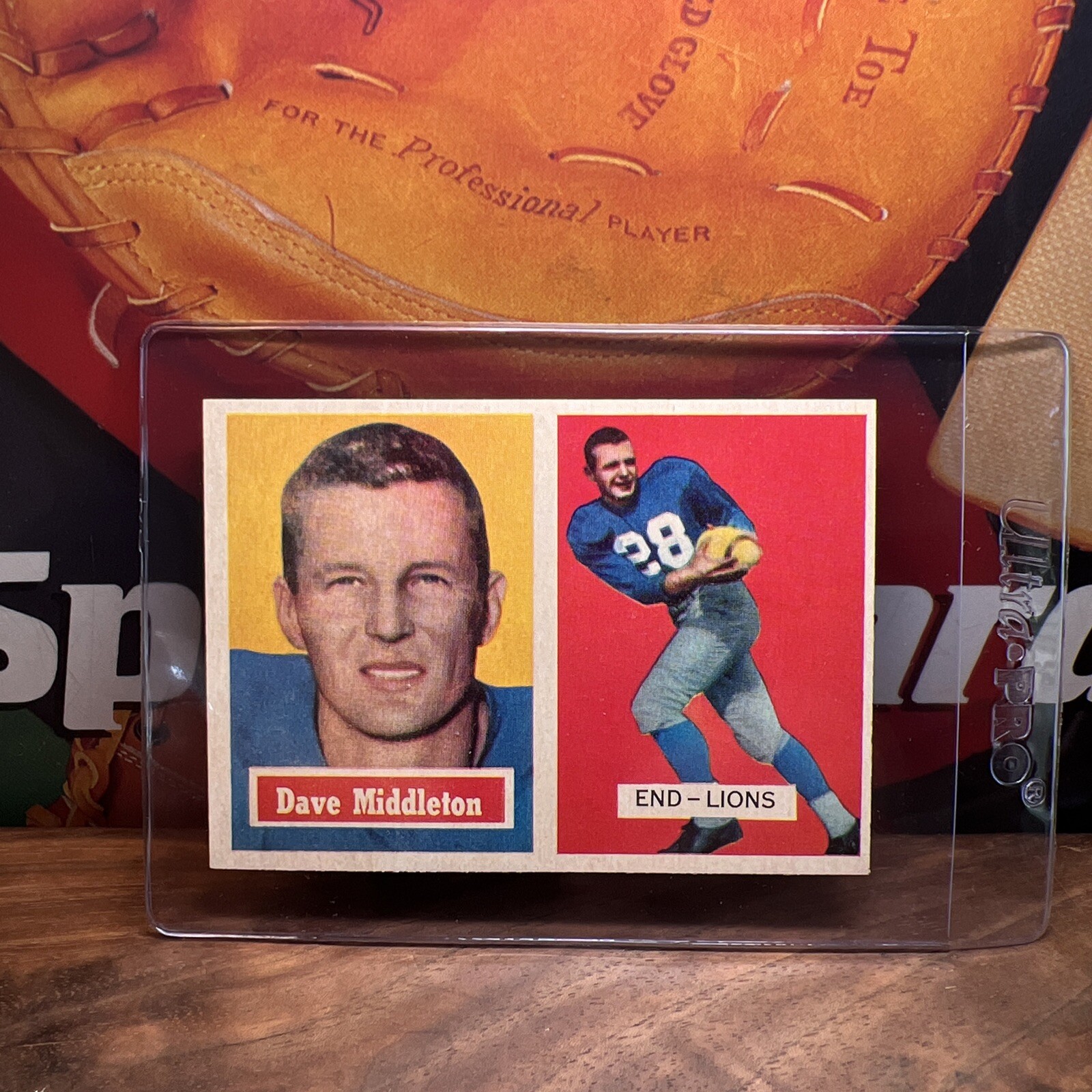 1957 TOPPS FOOTBALL #8 DAVE MIDDLETON NM **** Lions | eBay