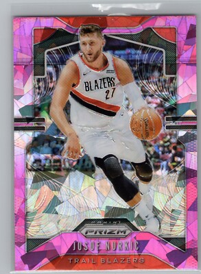 2019-20 Panini Prizm Basketball Jusuf Nurkic Pink Cracked Ice Parallel ...