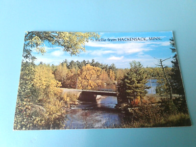 MINNESOTA: HELLO FROM HACKENSACK - THE BEAUTY OF AUTUMN - VINTAGE CARD ...