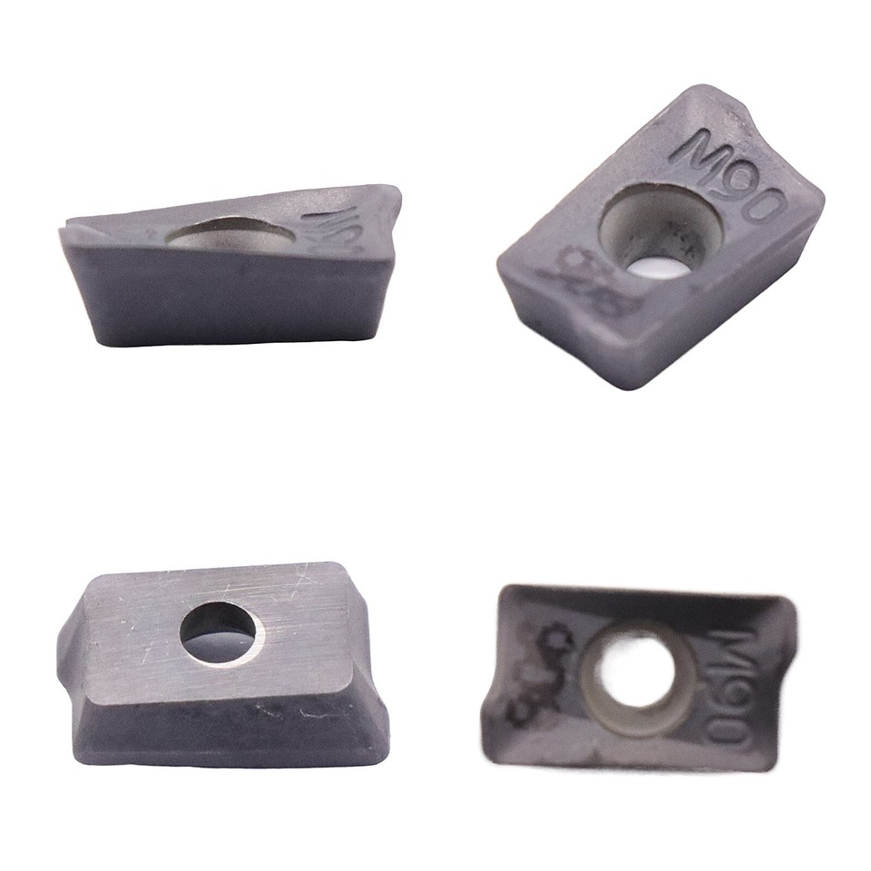 100pcs HM90 APKT1003PDR Carbide Turning Inserts Cutting Milling Blades ...