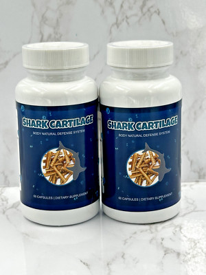 2 Shark Cartilage Joint Relief Arthritis Natural Defense Cartilago ...