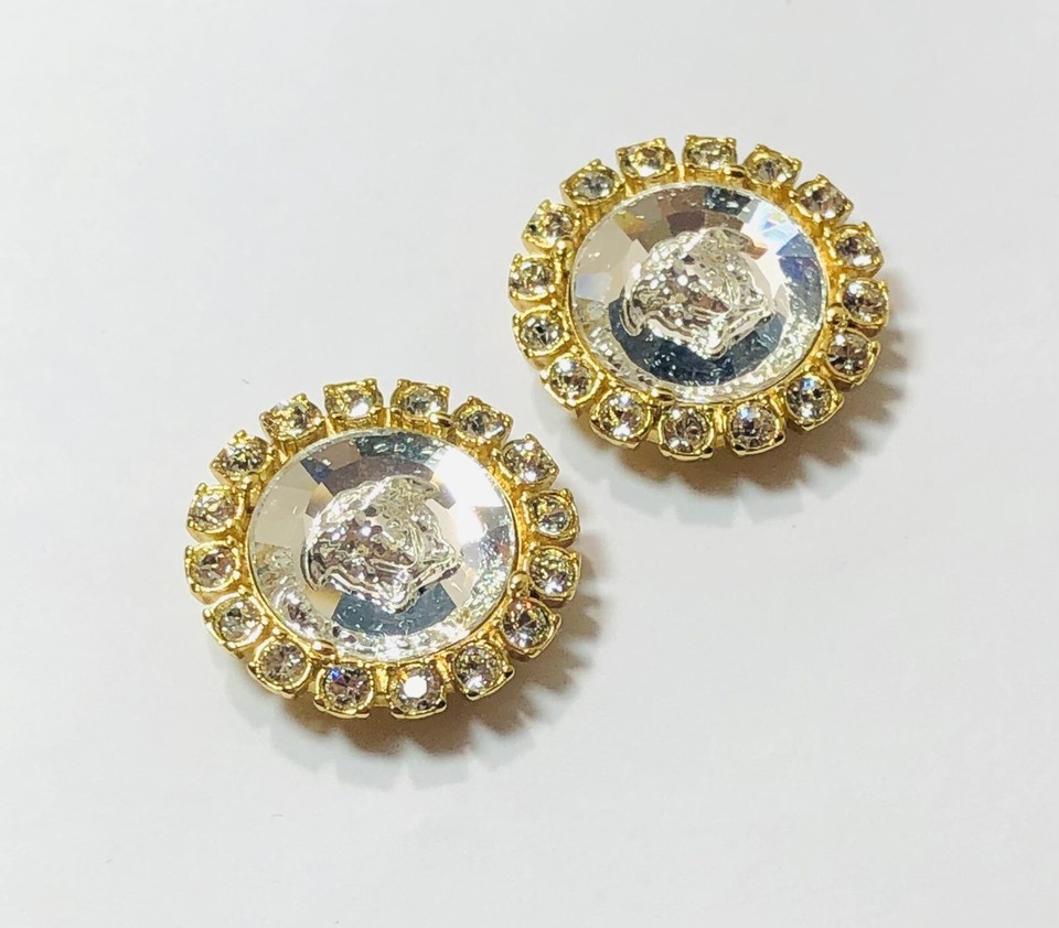 Versace VE 4384B Sunglasses Golden Clear Crystal Replacement Temple ...