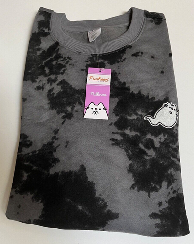 Pusheen Size Small Gray Tie Dye Sweatshirt Halloween Boosheen Ghost NWT ...