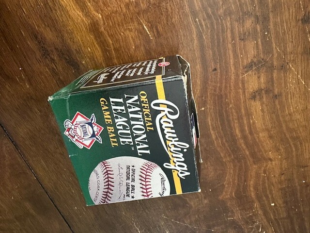 Rawlings Official National League Baseball With Original Box - Leonard ...