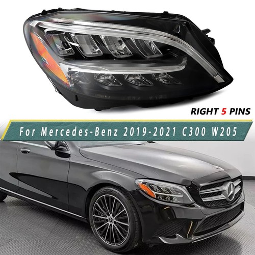 For 2019 2020 2021 Mercedes Benz C300 C43 W205 Full LED Headlight Right ...