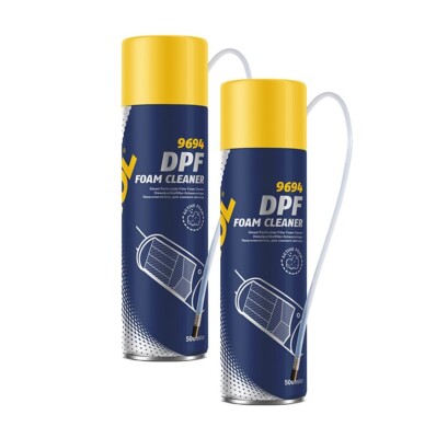 2x Mannol DPF Foam Cleaner 500ml Spray Diesel Particulate Filter Foam ...