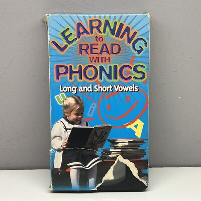 Learning To Read With Phonics VHS 1991 Video Tape Reading Long Short ...