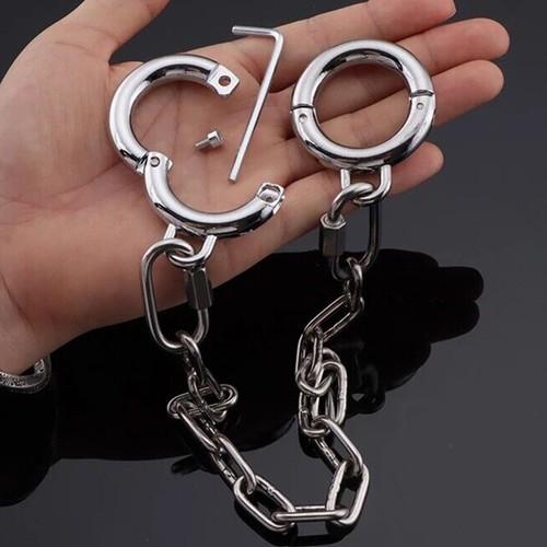 Toe Thumb Restraint Cuffs Heavy Stainless Steel Slave Handcuffs Body ...