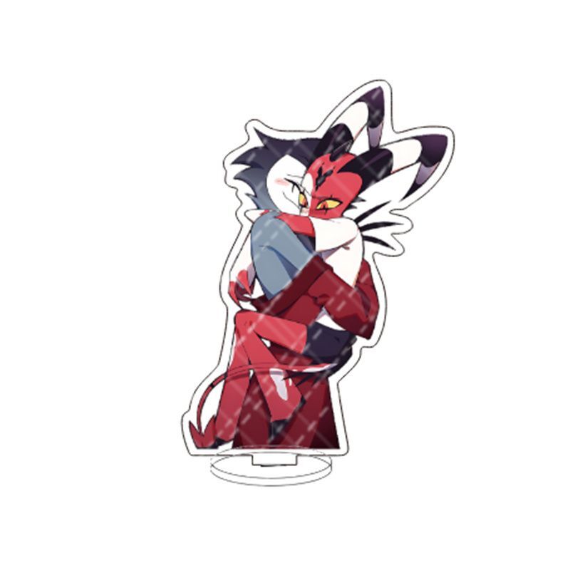 13cm Hazbin Hotel Vox Husk Alastor Acrylic Stand Figure Model ...