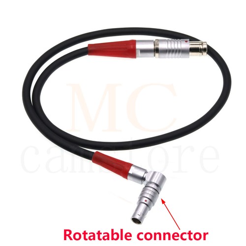 Rotatable 4 Pin to 5 Pin ARRI LCS To LBUS Cable For Arri WCU4 Camera ...