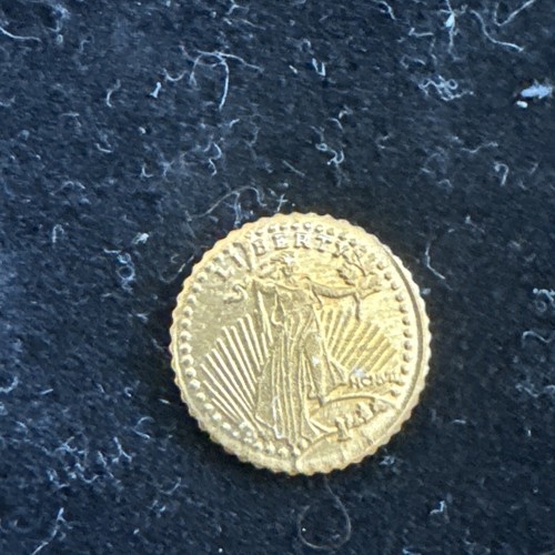 Vintage 1907-1933 miniature gold coin By Augustus St Gaudens 24k | eBay