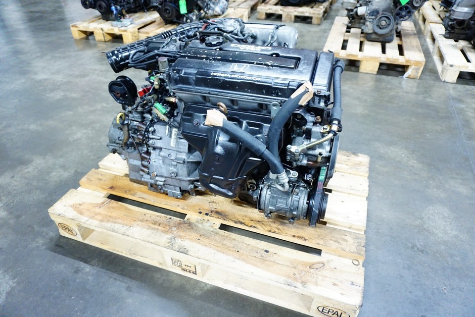 JDM 88-91 Honda Civic Si B16A 1.6L DOHC OBD0 VTEC Engine Only Acura ...