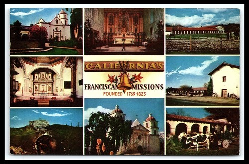 California Franciscans Missions Multiview Greetings Postcard pc171 ...
