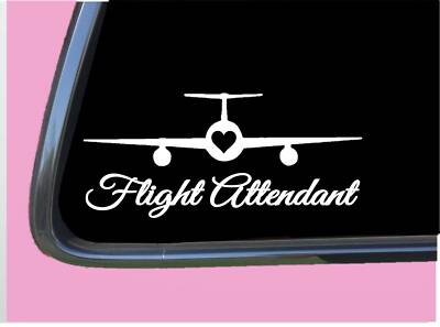 Flight Attendant Decal Sticker 8" TP 768 Stewardess | eBay
