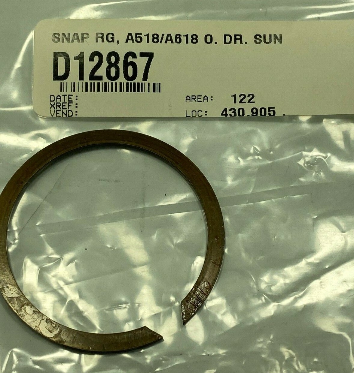 . 46re 47re 48re 42re Snap Ring, Overdrive Sun Gear flat 12867 | eBay