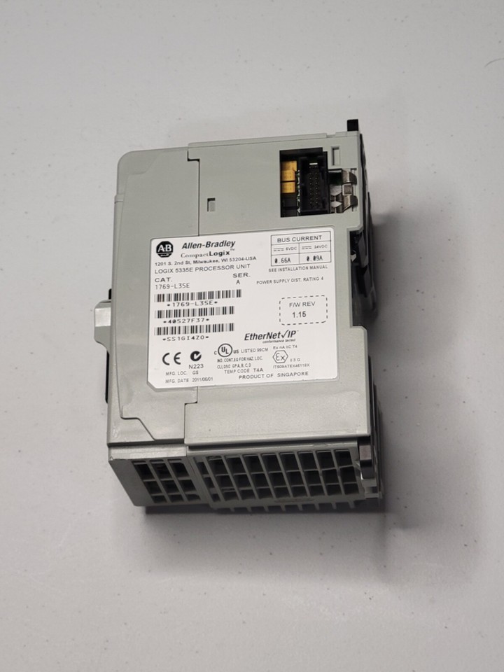 ALLEN BRADLEY 1769-L35E Ser A CompactLogix Logix 5335E Processor Unit ...
