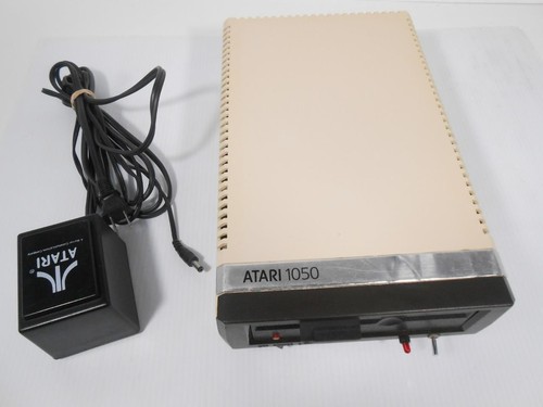 Atari 1050 Floppy Disk Drive 5.25” with Power Supply. Powers On. As is ...