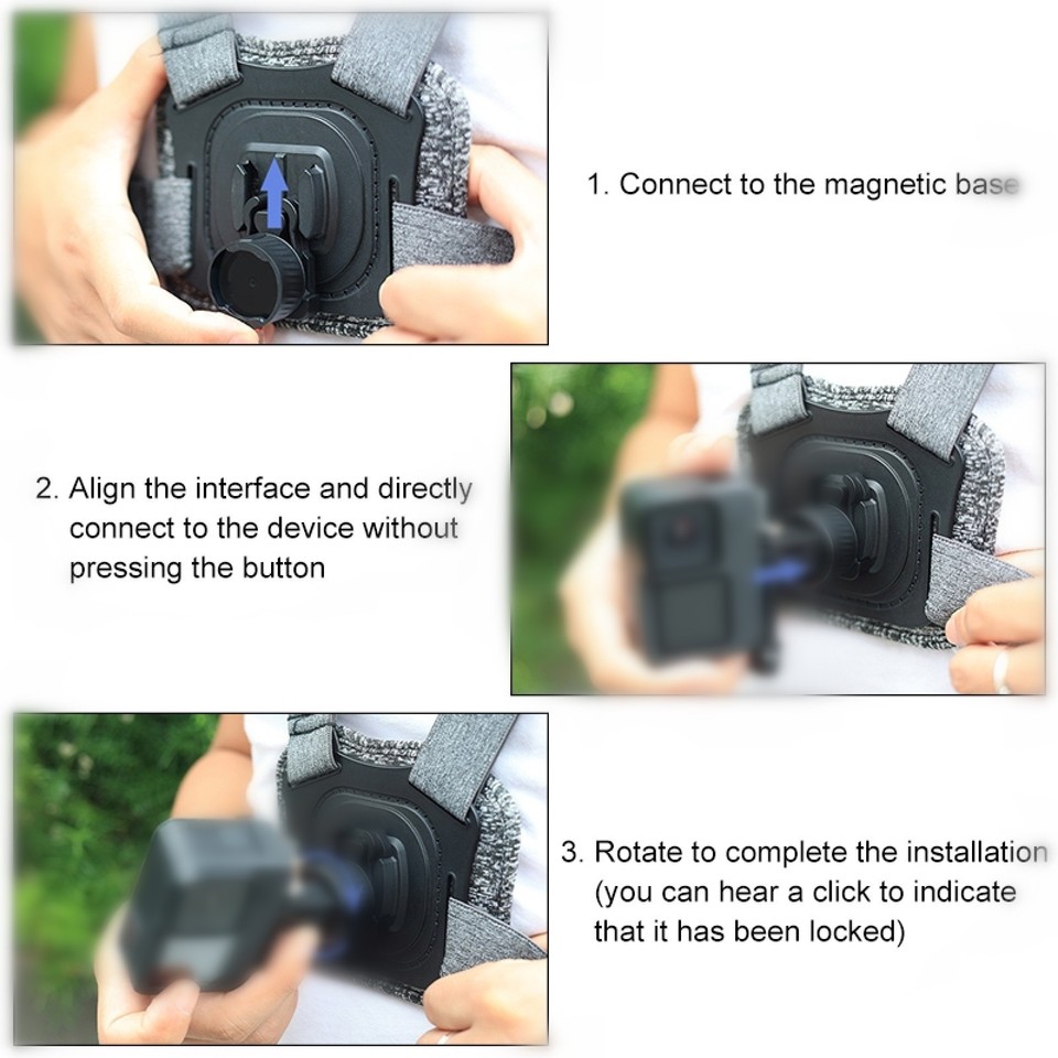 Magnetic Camera Mount Quick Release Adapter Mount Kit for GoPro Hero 11 ...