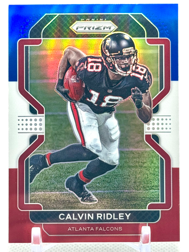 2021 Prizm Red White Blue CALVIN RIDLEY Football Card 322 Falcons | eBay