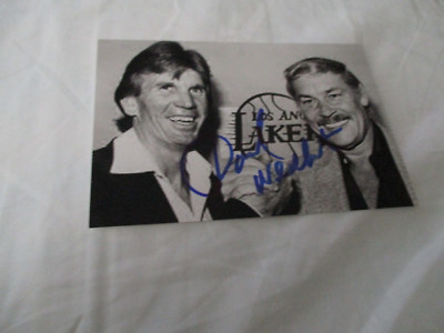 PAUL WESTHEAD Signed 4x6 JERRY BUSS Photo LOS ANGELES LAKER BASKETBALL ...