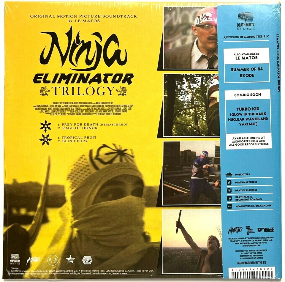 Le Matos Ninja Eliminator Trilogy [Purple Vinyl] LP Record Mondo Death ...