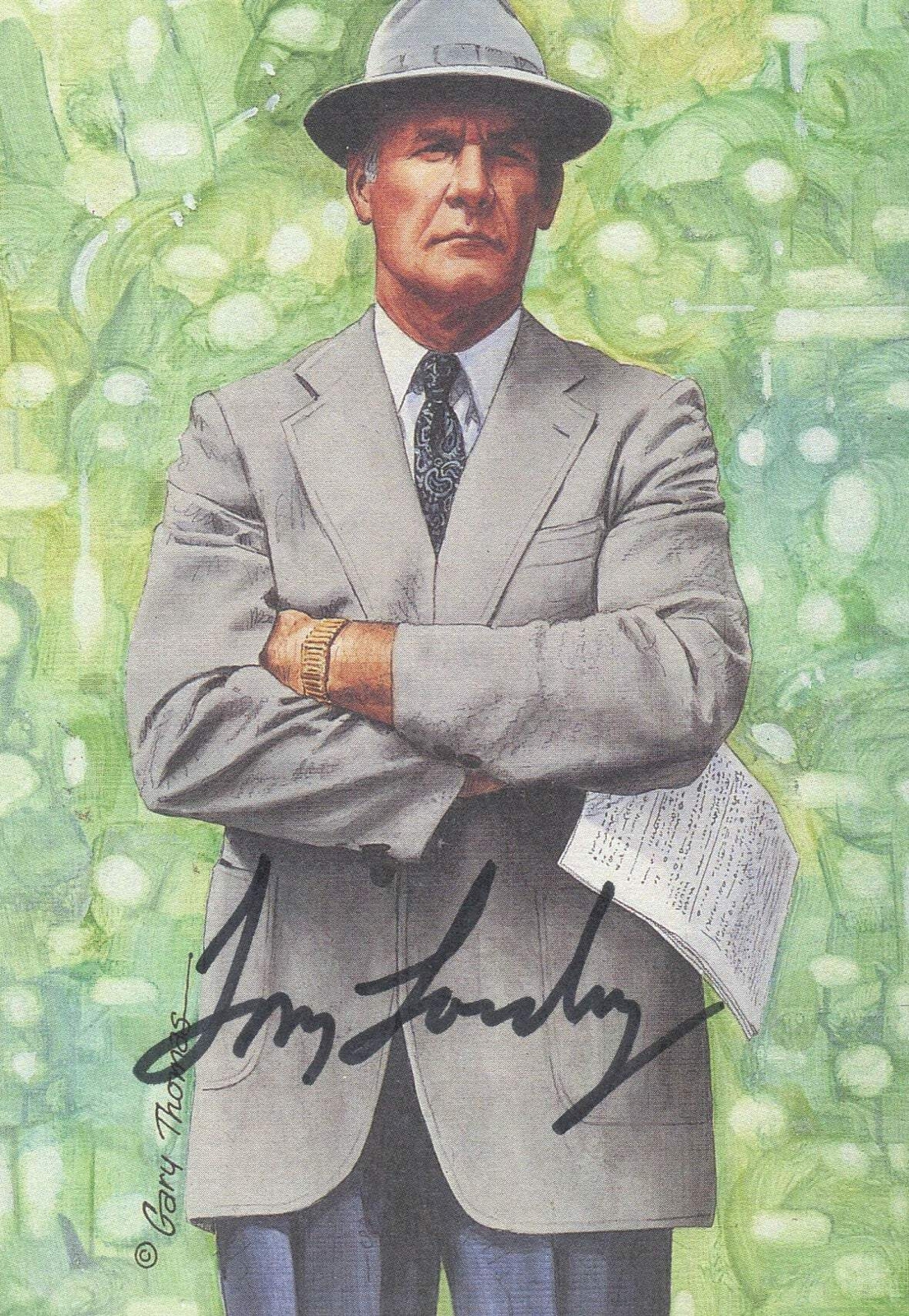 Tom Landry Autographed Memorabilia | Signed Photo, Jersey, Collectibles ...
