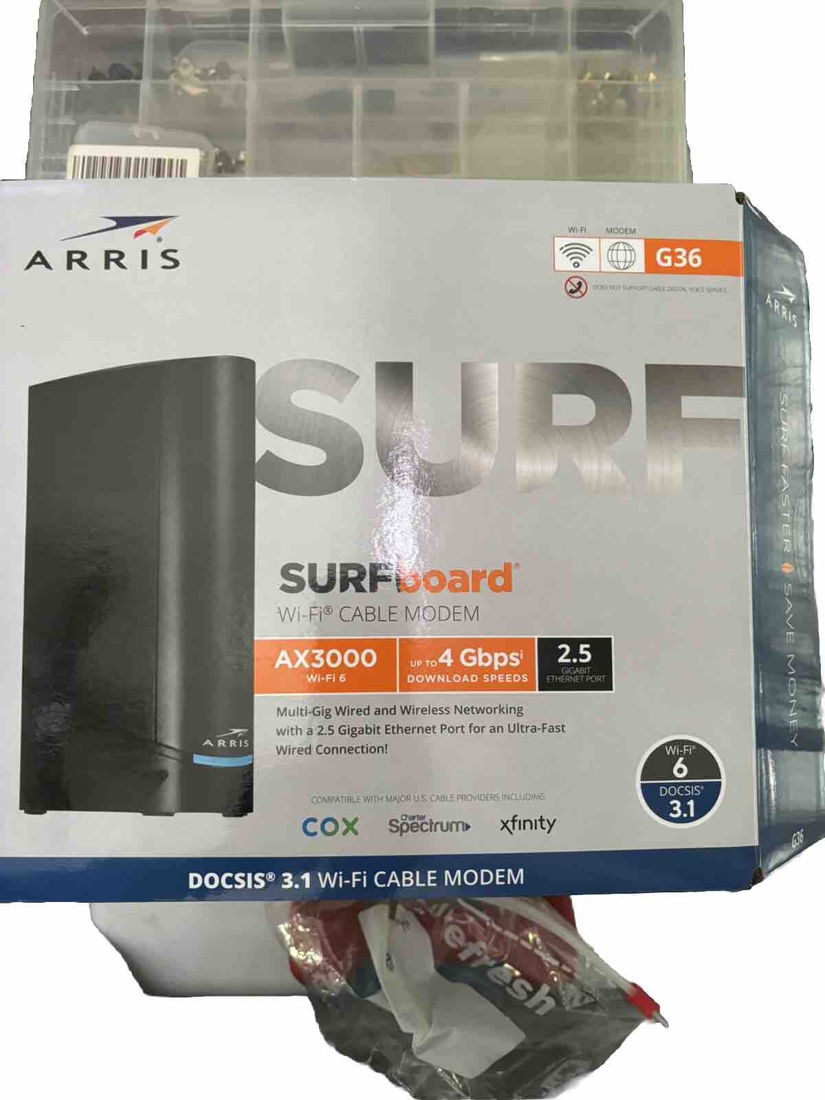ARRIS Surfboard G36 DOCSIS 3.1 Multi-Gigabit Cable Modem & AX3000 Wi-Fi ...