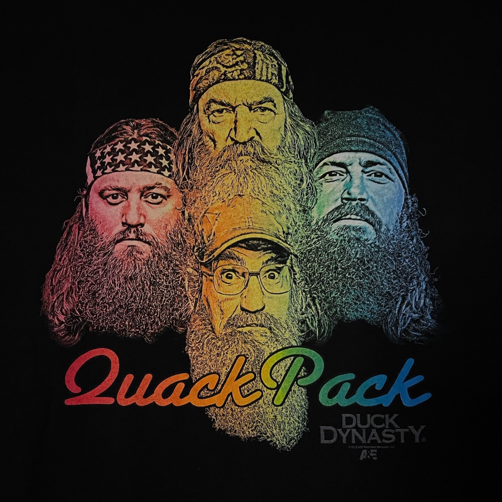 Duck Dynasty Quack Pack A&E Short Sleeve Black T Shir… - Gem