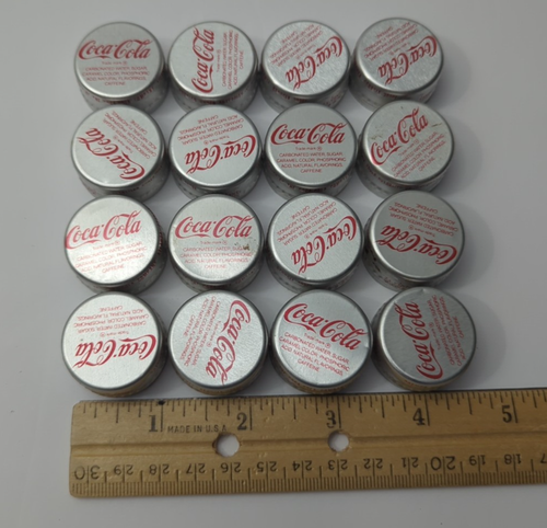 Vintage 16 Silver Coke Coca Cola Bottle Top Caps 1 1/8" Diam -Lot 6 ...