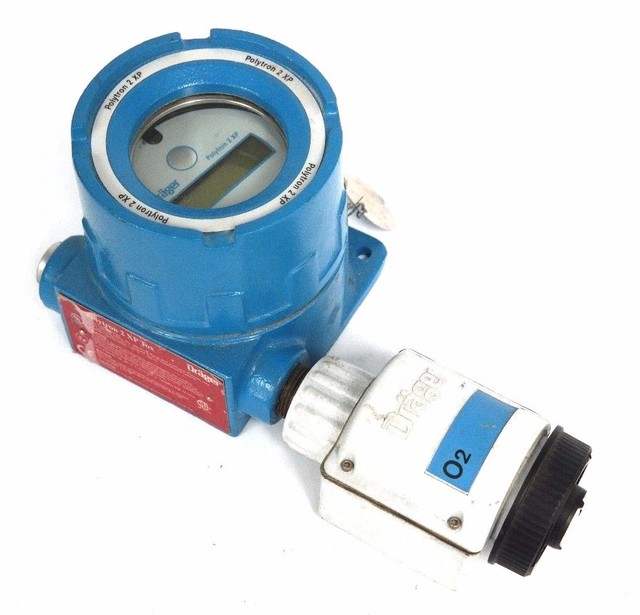 Drager Polytron 2 XP Toxic Gas Detector 4543070 W/ 6809630 O2 Sensor ...