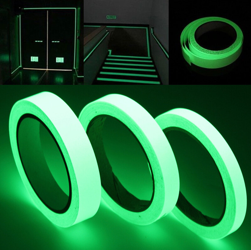 Luminous Fluorescent Tape Night Glow In The Dark Self-adhesive Sticker ...