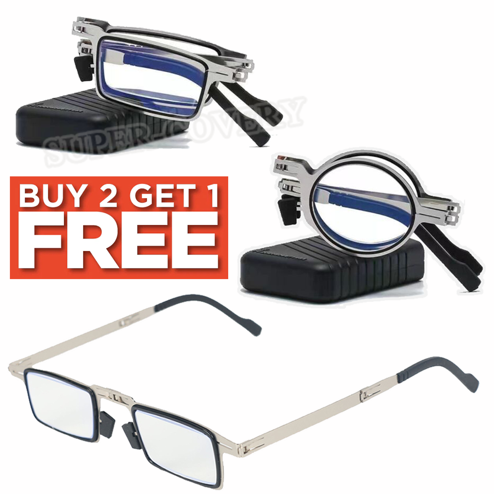 Ultra Light Titanium Material Screwless Foldable Anti-Blue Reading ...