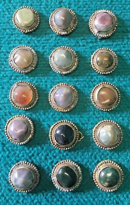 Antique : GEMSTONE "Buttons or Amulets" POLISHED "Natural" STONE @ Lot ...