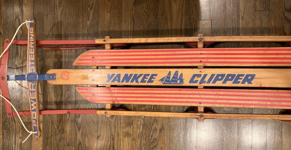 Vintage 60” Flexible Flyer Yankee Clipper Sled Ohio Model F025 ...
