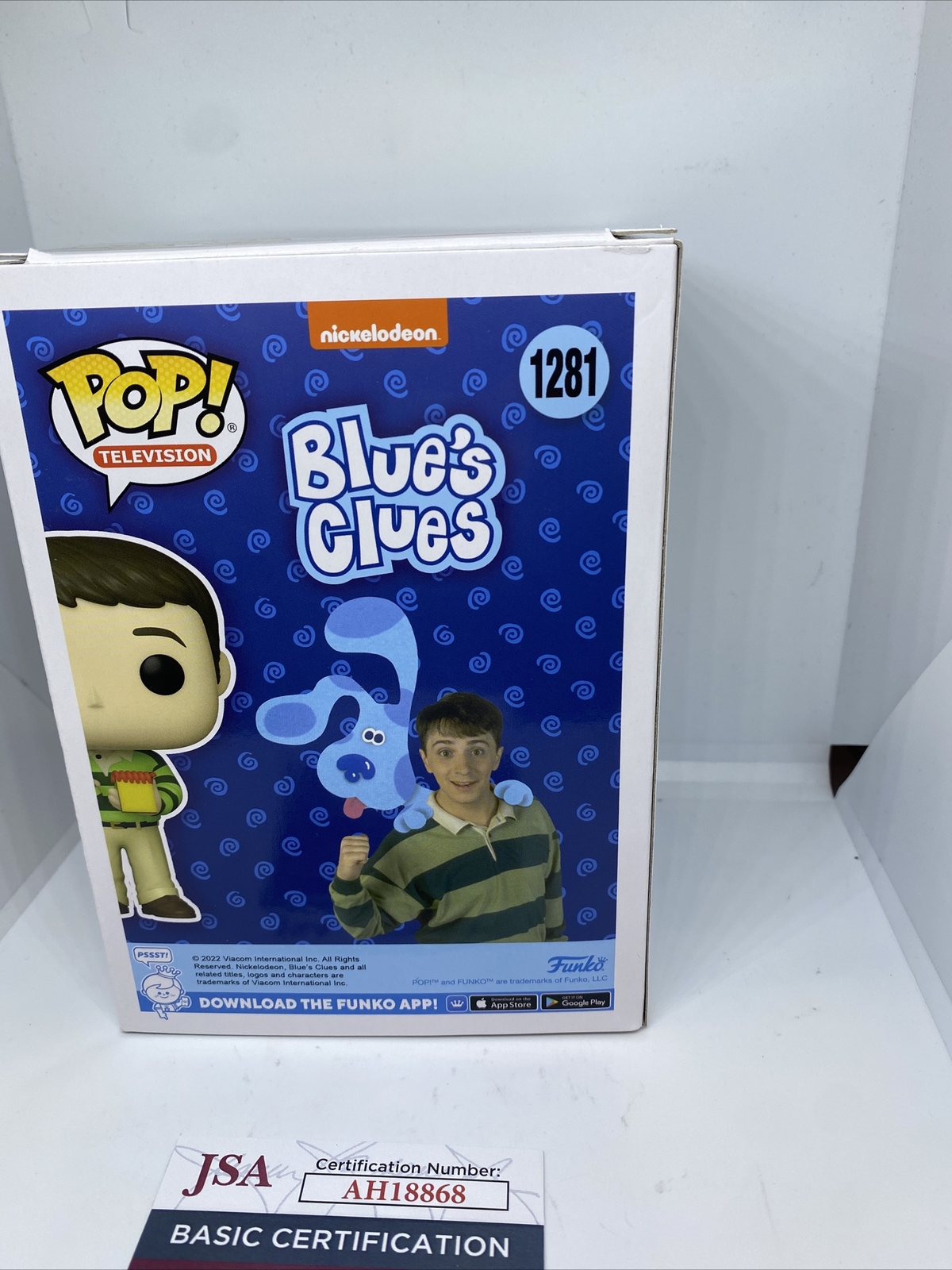 Steve Burns Funko Pop Autographed Television Blue's Clues 1281 w/Seen ...