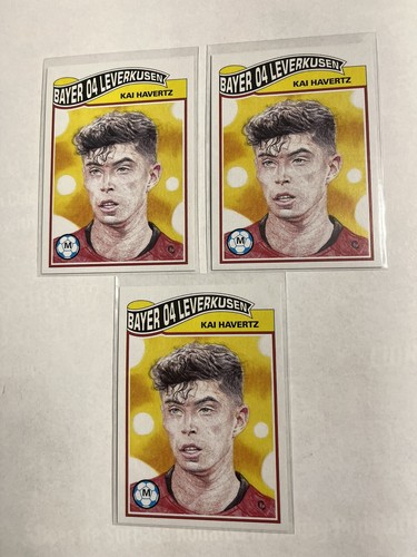 (x3) Kai Havertz Topps UCL Soccer UEFA Champions LIVING SET Rookie Card ...
