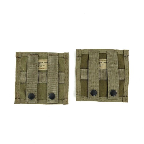 2 x Eagle Industries Horizontal Pouch Adapters Khaki MOLLE USGI 8415-01 ...