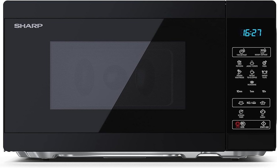 Sharp YC-MS02U-B Solo Digital Microwave Oven 11 Power Levels 20L 800W ...