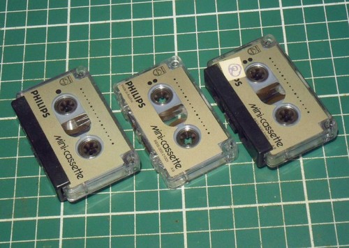 Philips Mini Cassettes 3x 30 Minutes USED with 2 Protective Clips | eBay