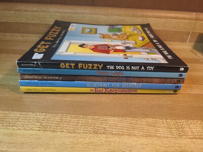 Lot of 5 Get Fuzzy Books Darby Conley Comics Pets Animals Humor | eBay