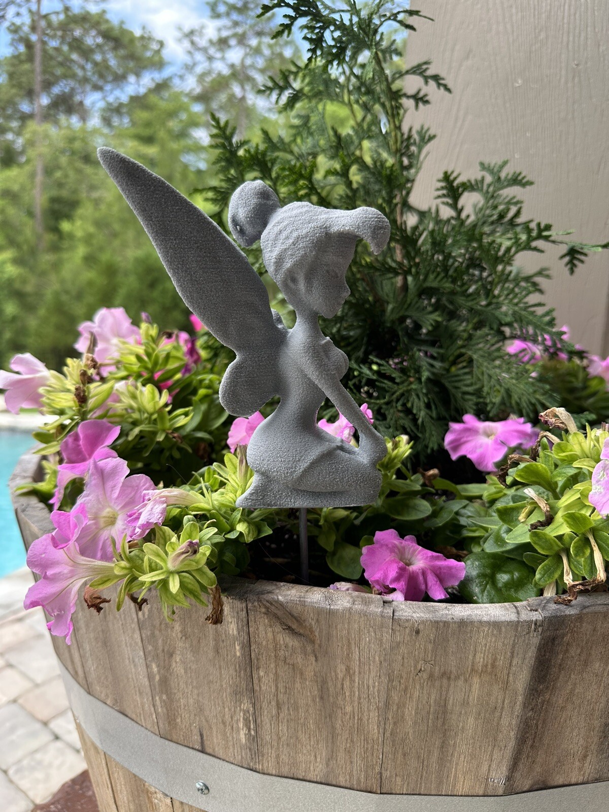 Tinkerbell Garden Disney Outdoor Decor Tink Epcot Flower Fairy Garden ...