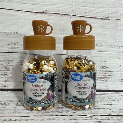 Salted Caramel Great Value Sprinkles Hot Cocoa Topper Lot of 2 | eBay