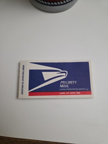 Priority Mail United States Postal Service Label 107 April 1995 ...