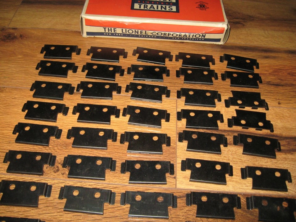 Antique Vtg Lionel Train 027 Track Clips 50 (49) Dealer Original Box ...