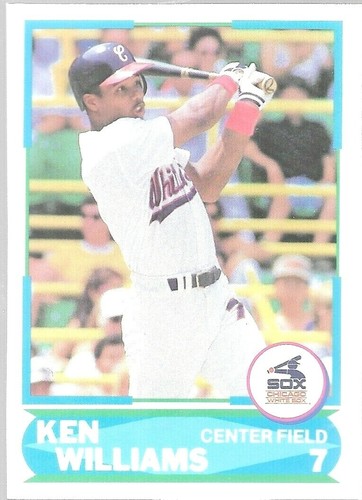 1988 Score Ken Williams 6 Young Superstar Chicago White Sox Baseball ...