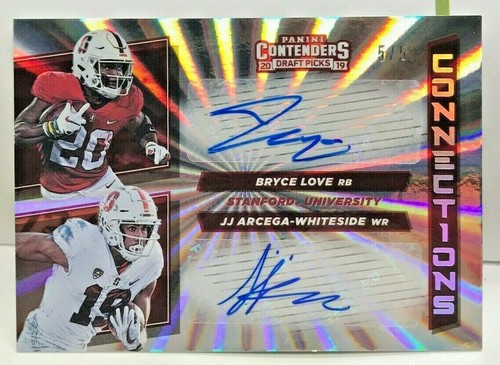 Bryce Love/JJ Arcega-Whiteside 2019 Contenders Draft Picks FAME Dual ...
