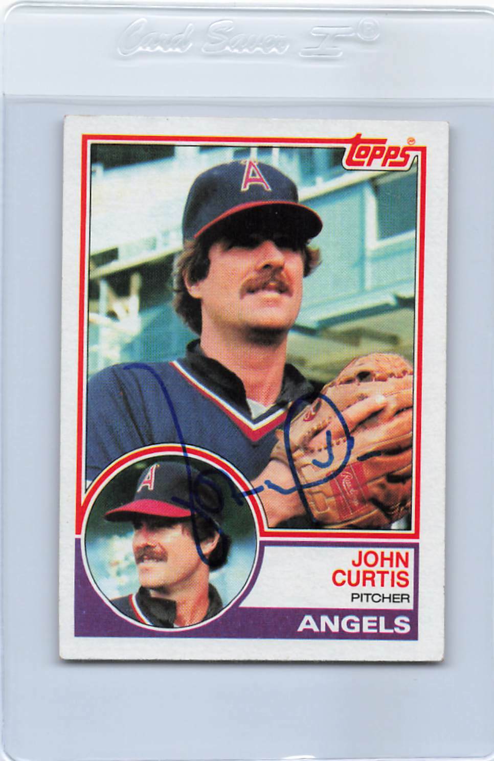 1983 Topps #777 John Curtis Angels Signed Auto *F4562 | eBay