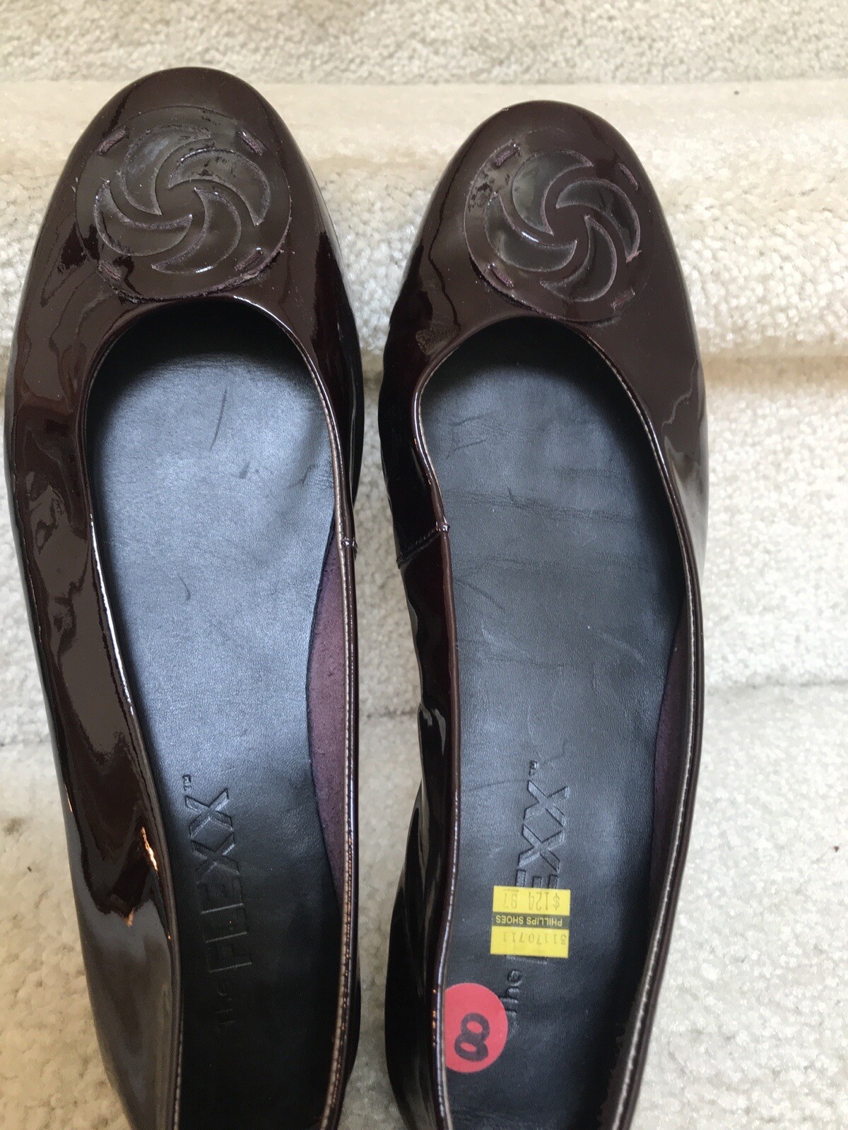 The Flexx Bon Bon Ballet Flats Shoes Women's Leather Medallion Bow | eBay