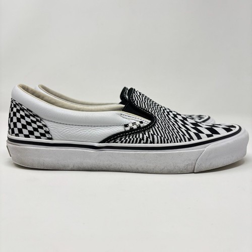Vans X End OG Classic Slip On LX Vertigo Men 11 Black True White ...